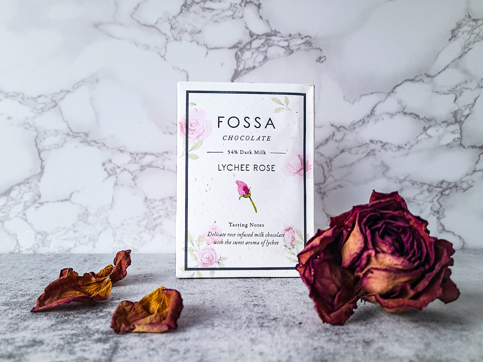 Fossa Chocolate Lychee Rose Chocolate Review